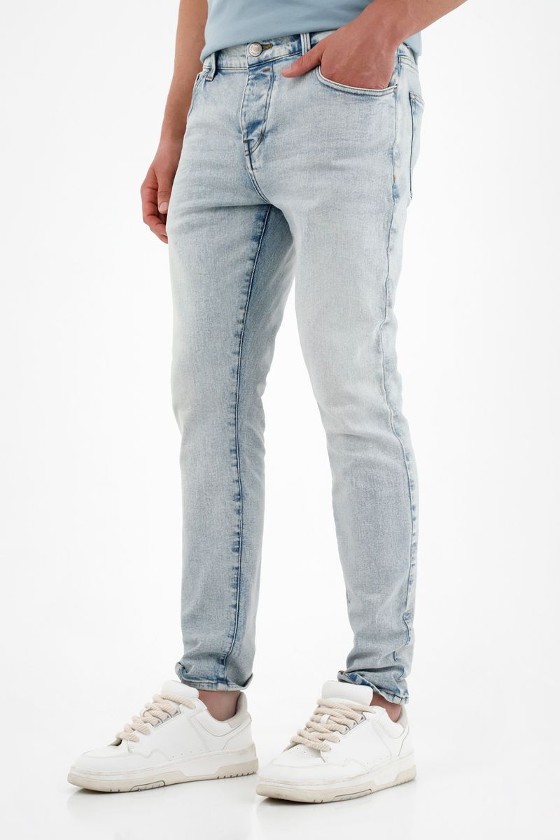 Jean azul Skinny tono claro para hombre